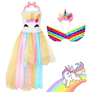 Chillife Princess Dresses for Girls,Kids Dress Up Clothes Costume Set Princess Toys Gift Girl for Little Girls Ages 3-6yrs (Princess)