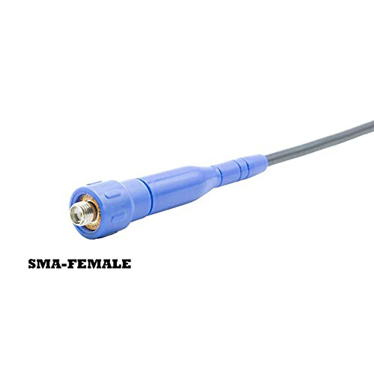 Ultimate Blue Custom Tuned Long-Range 15 - Inch Ducky Whip Antenna VHF/UHF (136/520Mhz) SMA-Female for BTECH, BaoFeng, and Rugged Handheld Radios RH5R and V3 (Does not fit R1) - #DB-5R