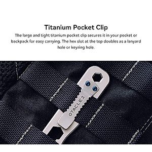OKNIFE Otacle EDC Retractable Utility Knife, Box Opener Razor Knife with Otacle 2 EDC Ti Bottle Opener, Pry Bar