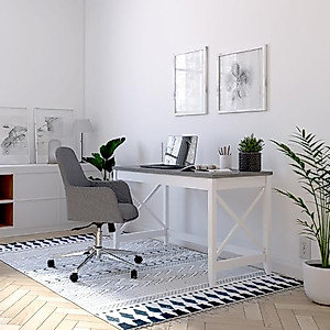 Alera ALEWSF4824GY 47.24 in. x 23.62 in. x 29.53 in. Farmhouse Writing Desk - Gray