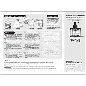 COLOR UP Hair Manicure Coating Treatment 8.45fl.oz/No Ammonia, No Oxident/Made in Italy (Chocolate Brown)