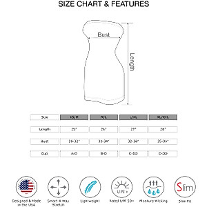 Kurve Strapless Mini Dress - Sexy Dresses Tube Top Slip, UV Protective Fabric, UPF 50+ (Made in USA), Nude, X-Large/XX-Large