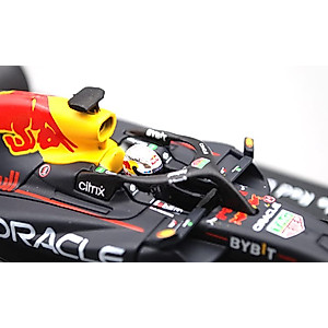 Bburago 1:43 New 2022 F1 Red Bull Racing RB18 1# Verstappen Special Paint Formula One Alloy Super Toy Car Model (RB18#1 W/Helmet)