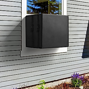 AFEION Window Air Conditioner Cover Outdoor, Outside Window AC Units Cover AC Unit Covers with Free Drawstring, 27.5W x 25D x 19H inches