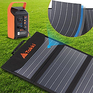 Takki 83Wh Power Station with 30W Solar Panel Included for Camping