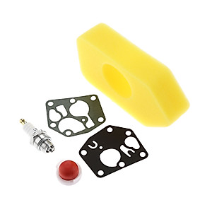 795083 Carb Diaphragm Gasket Air Filter Primer Bulb L7T Spark Plug Replacement for Briggs&Stratton 698369 694394