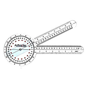 AnthroFlex 8 Piece Goniometer Set with 6 Goniometers, Tape Measure, Transport Bag