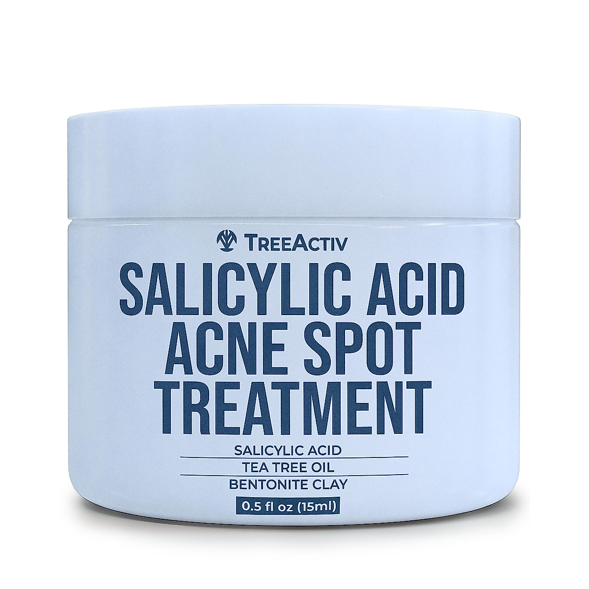 TreeActiv Invisible Acne Spot Treatment, 150+ Treatments, Salicylic Acid & Tea Tree Oil No Show Spot Treatment for Cystic & Hormonal Acne, Works for Blackheads & Whiteheads