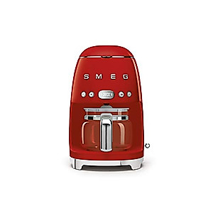 Smeg Drip Filter Coffee Machine, Red, 10 cup