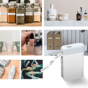 IGERESS Label Maker Machine Bluetooth Tape Label Mini Printer for iOS and Android to Use for Clothing, Cosmetic, Barcode and More USB Rechargeable