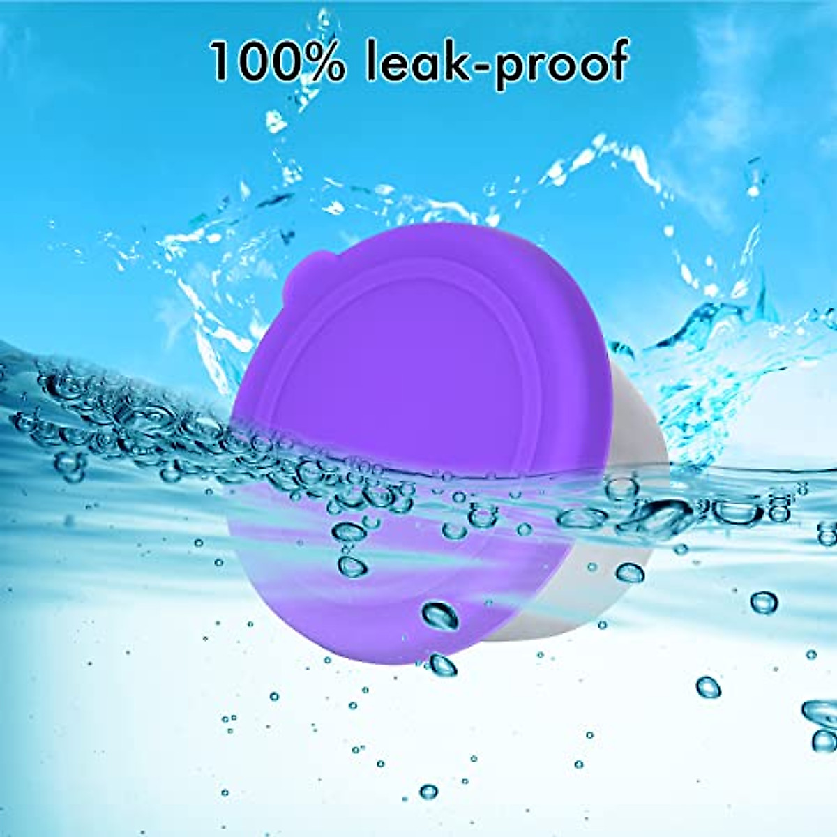 UPTRUST Salad Dressing Containers To Go, 6x2.4oz Dressing Containers for Lunch Box, Stainless Steel Condiment Containers with Lids, Rainbow Color Reusable Small Dipping Sauce Cups Set