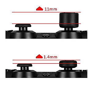 eXtremeRate 8 Pcs Green Anti-Slip Silicone Joystick Cap for PS4 Contrller, Control Thumb Stick Grips Cover for PS4, Precision Platporm Raised Analog Sticks Caps for PS4 Slim Pro Controller