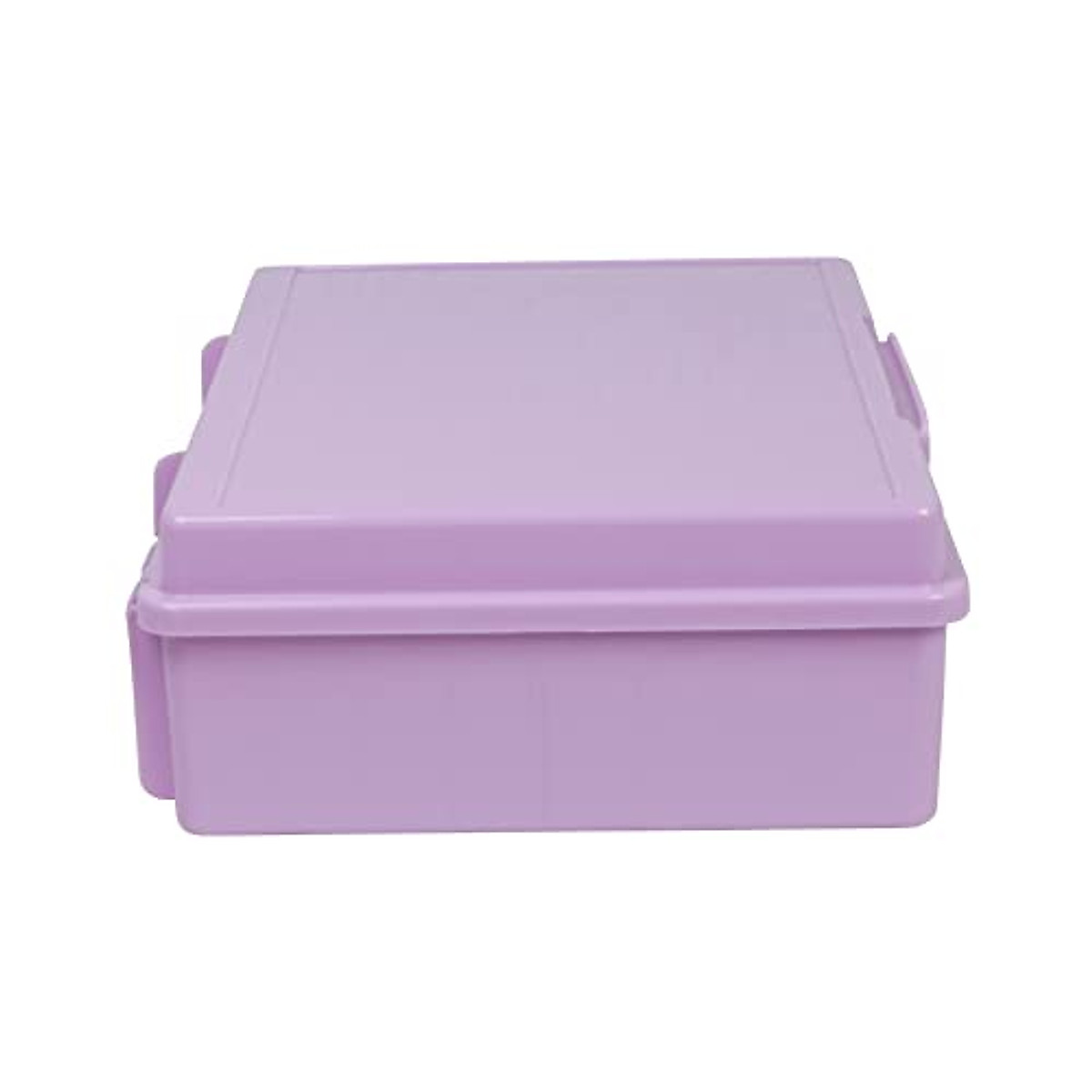 Everything Mary 4" x 6" Photo Storage Box, Purple - 16 Inner Organizer Cases - Portable Multi-Purpose Storage