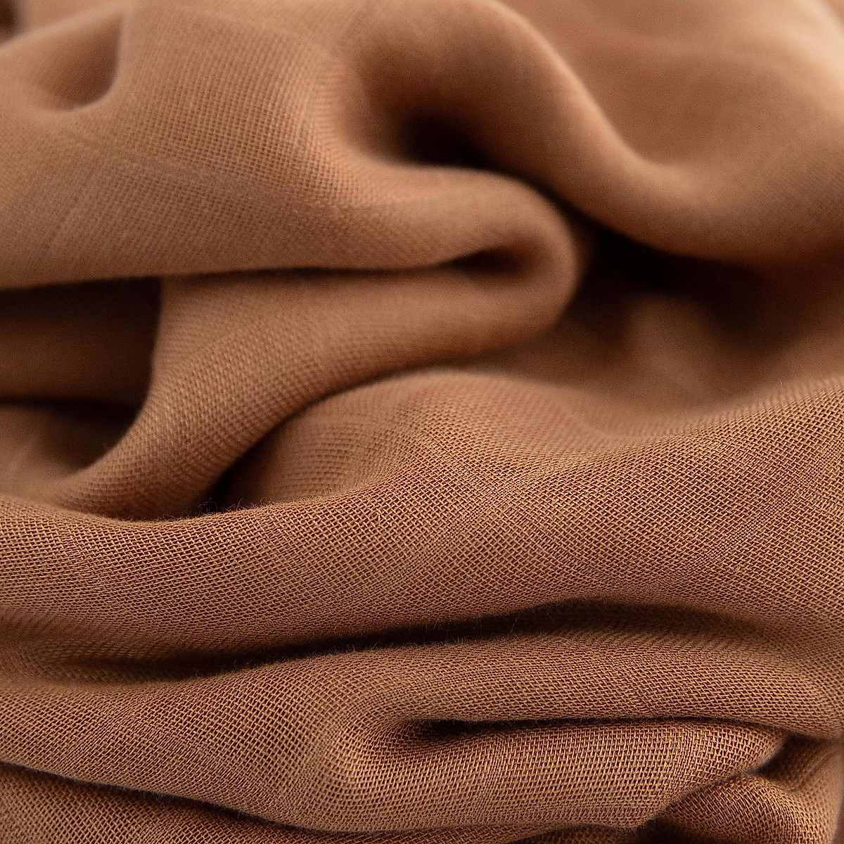 Little Unicorn – Caramel Deluxe Swaddle Set | Set of 2 | 100% Rayon Muslin from Bamboo | Super Soft | Newborns and Infants | Large 47” x 47” | Machine Washable