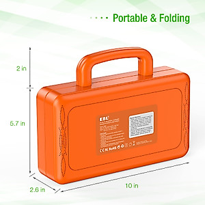 EBL 40Slot Battery Charger for 1/2/3...19/20/21...38/39/40 pcs AA AAA Rechargeable Batteries - Advanced Multiple Battery Charger - Handle Design(Batteries not Included)