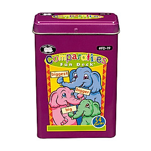 Super Duper Publications | Comparatives Fun Deck Flash Cards | Educational Learning Resource for Children