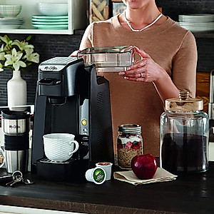 Mr. Coffee BVMC-SC500-2 Single-Serve K-Cup Coffee Maker, Black with Silver Panel