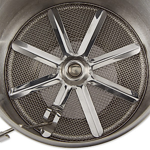RSVP International Endurance® Stainless Steel Vintage One-Hand Sifter, 1 Cup | Top Cakes, Sift Flour, Marinade BBQ & More | Dishwasher Safe | Powder Sugar, Sift Flour, Spread Toppings & More