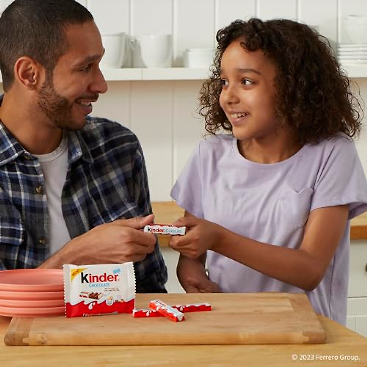 Kinder Chocolate, 18 Four Count Packs, Milk Chocolate Bar with Creamy Milky Filling, Individually Wrapped Candy, 1.8 oz Each