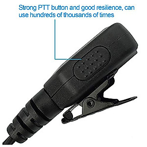 Retevis Walkie Talkie Earpiece with Mic G Shape 2 Pin Adjustable Volume Headset Compatible with Retevis H-777 RT22 RT21 Baofeng UV-5R 888S 2 Way Radio(10 Pack)