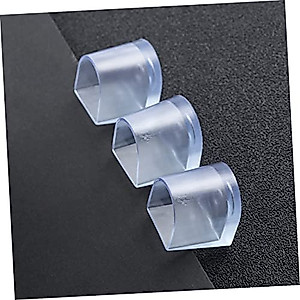 High Heel Chair Latin Heel Cover 16pcs Heel Repair Covers Antislip High Heel Pads High Heel Shoe Caps PVC Bagged Transparent Protection Plug Heel Protective Covers Dance Heel Cover