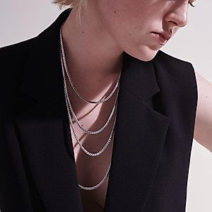 John Hardy Icon Classic Chain Collection Women's Chain Necklace, 3.5MM 925-Sterling Silver Hand-Woven Luxury Necklace with Pusher Clasp, Size 16"