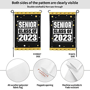 Senior 2023 Flag Senior Class Of 2023 Flag, Senior Class Of 2023 Garden Flag Funny Garden Flag 12x18 Double Sided House Flag For Yard