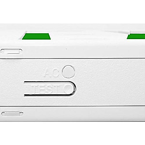 LFI Lights | Combo Green Exit Sign with Emergency Lights | White Housing | All LED | Two Adjustable Round Heads | Hardwired with Battery Backup | UL Listed | (2 Pack) | COMBOJR2-G