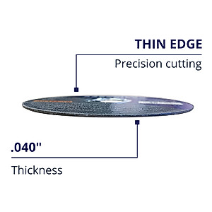 100 Pack 4.5" Cut-Off Wheels Lincoln Abrasives .040" Metal & Stainless Steel