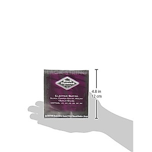 Black Diamond N477MB Black Coated Nickel Wound Electric Guitar Strings, Medium