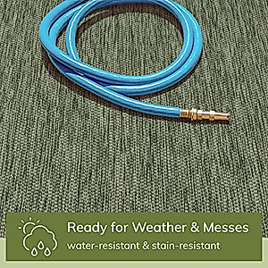 Well Woven Medusa Leif Green Nordic Geometric Pattern Indoor/Outdoor Flatweave 5'3" x 7'3" Area Rug