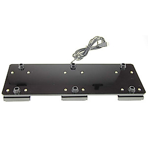 HFSECURITY Triple Foot Switch Pedal USB Gaming Keyboard Wired Non Slip Metal Momentary Electric Power Foot Switch