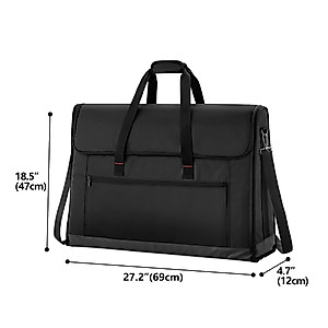 Trunab Monitor Carrying Case 24-27 Inch Padded Travel Bag Hold Up to 2 LCD Screens/TVs, Not Compatible with iMac, with Accessories Pocket, Shoulder Strap, PU Bottom, Black