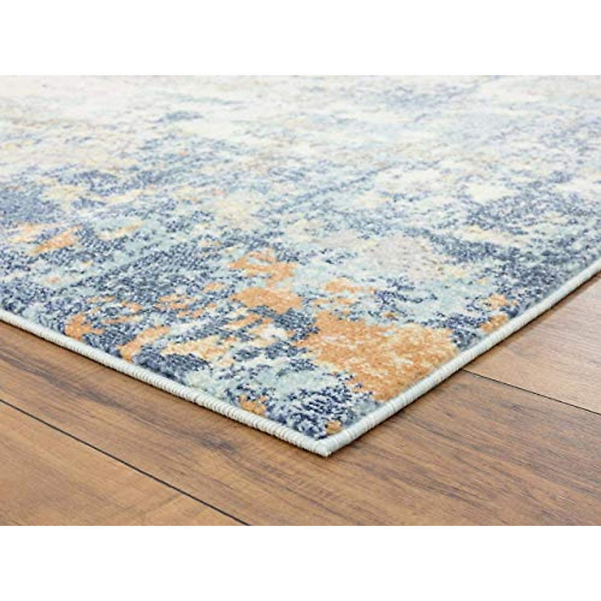 LUXE WEAVERS Abstract Blue Multi Colored 9x12 Area Rug