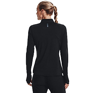 Under Armour Women's Qualifier Run 2.0 ½ Zip, Black (001)/Reflective, Large