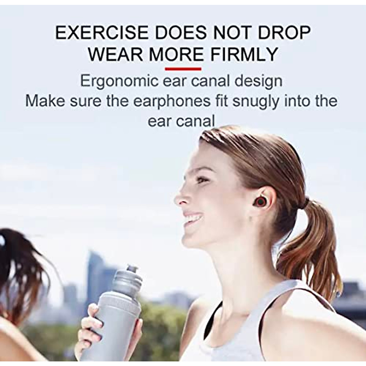 NeoPulse Pro Bluetooth Wireless Earphones | Waterproof Noise Cancellation Sweat Proof Wireless Earbuds | Pro Bluetooth Wireless Noise Cancelling Earphones (Black)