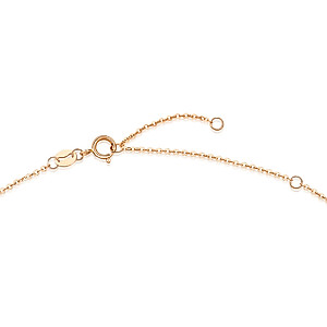 CHOW SANG SANG Delicate Gold 18K Rose Gold Ribbon Bowtie Necklace for Women 92803N | 18.5 Inches, (47 CM)