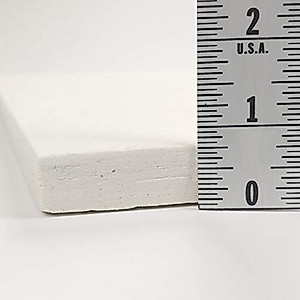 Lynn Manufacturing Ceramic Fiber Board Insulation, 2300F-Rated, 15" x 24" x 3/4", Pack of 2, for Boiler, Stove, Forge, Kiln, Baffle Board, 1022