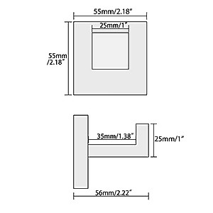 Alise Towel Hooks Single Robe Clothes Hook for Bathroom Toilet Shower Bathtub Bedroom Kitchen Wall Mount,SUS304 Stainless Steel Gold and Black Finish Pack of 4