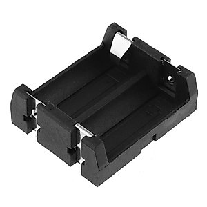 DGZZI DIY 2-Slot CR123A/16340 Battery Storage Box Holder Case with Pin Battery Clip