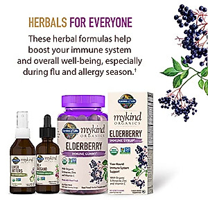 Garden of Life mykind Organics Liver Bitters Detox Spray, Liver Detox Herbal Bitters Artichoke Dandelion Burdock in Apple Cider Vinegar, Liver Cleanse Supplements for Digestive Health, 2 fl oz Liquid