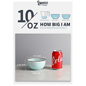 Sweese 10 Ounce Bowls & 10 Inch Plates Set of 6