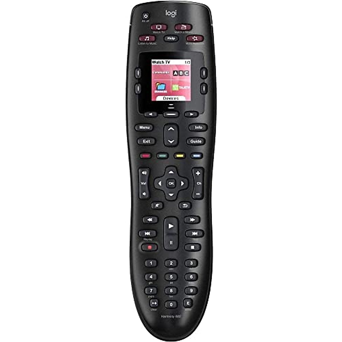Logitech Harmony 665 Advanced Remote Control, Universal Entertainment Remote, Replaces up to 10 remotes with Guided Online Set-up and Interactive Help (Renewed)