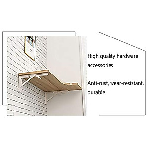 Wall-Mounted Drop-Leaf Table, Solid Wood Children Table,Home Office Table Desk Workstation Computer Desk, Trestle Desk