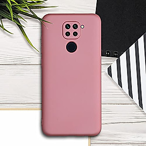 kwmobile TPU Case Compatible with Xiaomi Redmi Note 9 - Case Soft Slim Smooth Flexible Protective Phone Cover - Metallic Rose Gold