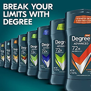 Degree Men Antiperspirant Deodorant Adventure Freshness and Odor Protection Deodorant for Men 2.7 Oz, (Pack of 4) Woodsy, Stick