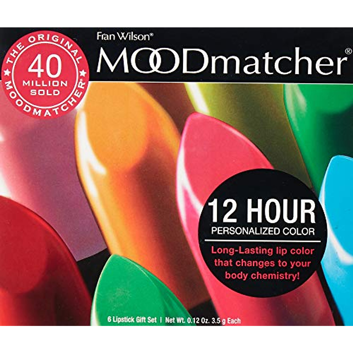 MOODmatcher original Color Changing Lipstick – 12 Hours Long-Lasting, Moisturizing, Smudge-Proof, Easy to Apply Creamy Lipstick, Glamorous Personalized Color, Premium Quality – Made in USA