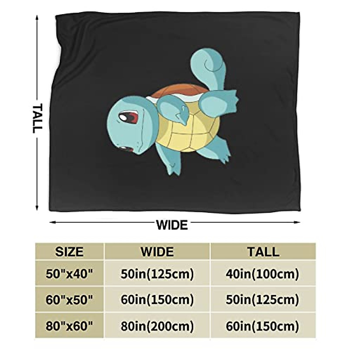 Interesting Flannel Fleece Blanket for Beding Cozy Plush Throw Blanket Lightweight Decorative Blanket Air Conditioner Blanket Towel for Couch Sofa Chair Office Travelling Camping Gift 80x60in,Black