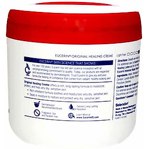 Eucerin Original Healing Rich Creme 16 oz (Pack of 3)