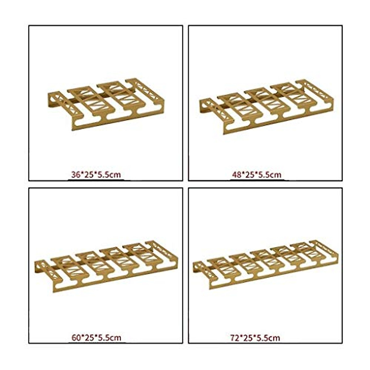 WXXGY Simple Restaurant Iron Hanging Wine Glass Holder European Creative Home Wine Glass Holder Bar Table Goblet Decoration Custom/a/5 Rows